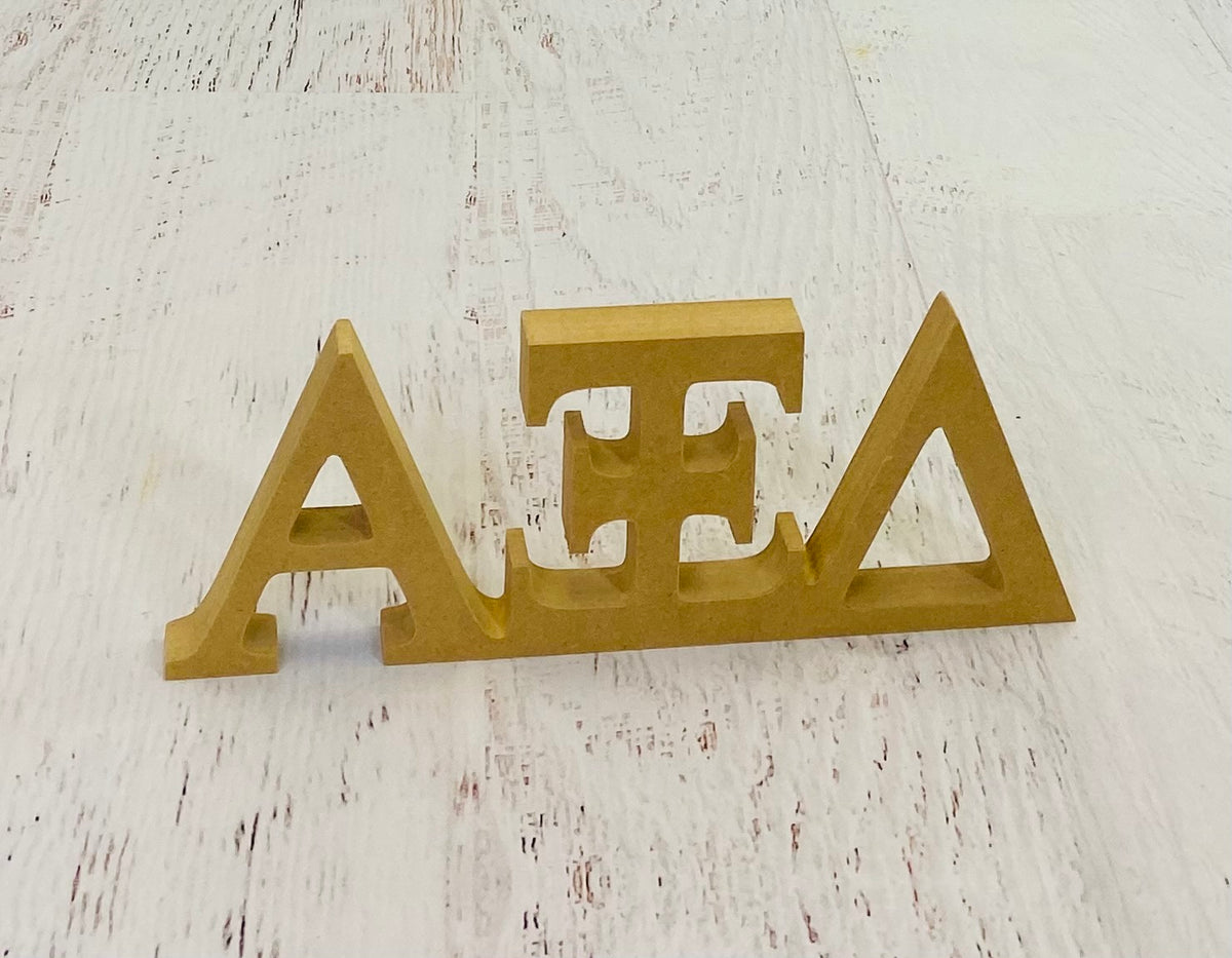 Alpha Xi Delta - Unfinished Stand-up Letters – Woodchuck Creations