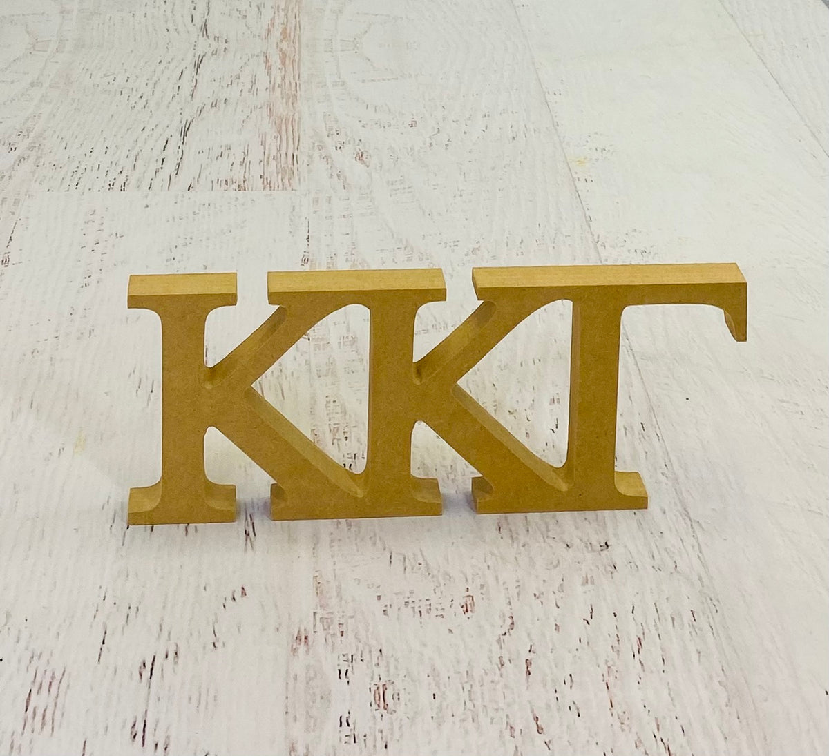 Kappa Kappa Gamma - Unfinished Stand-up Letters – Woodchuck Creations
