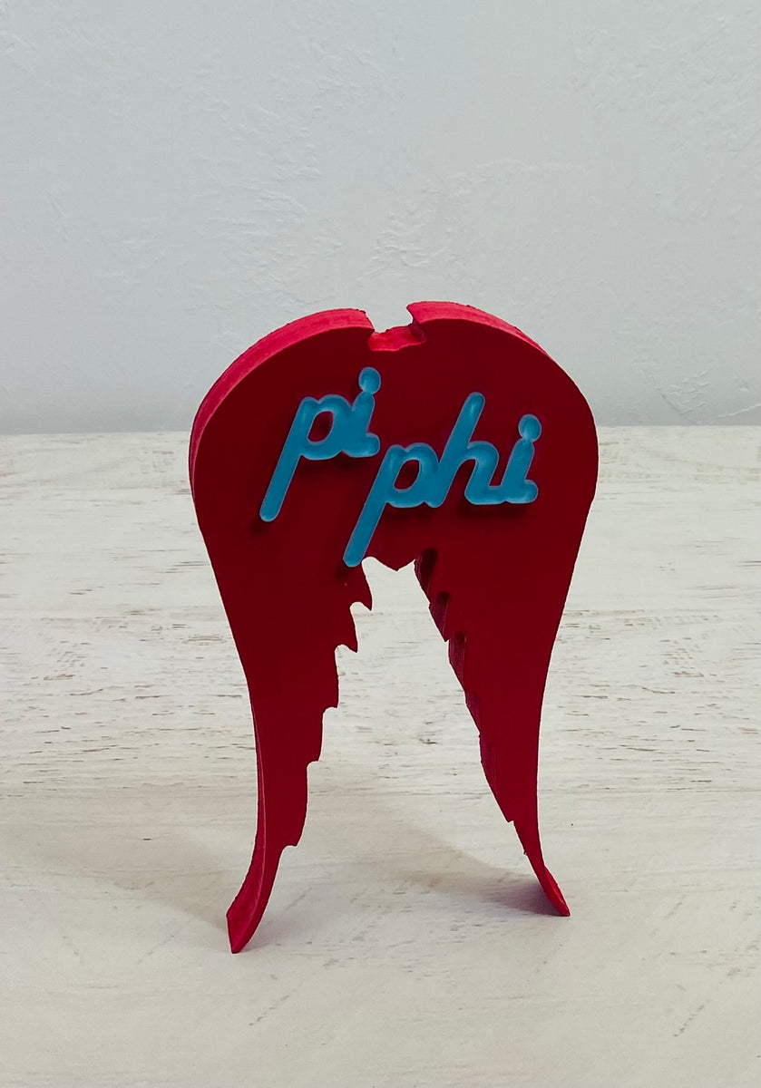 Pi Beta Phi - Angel Wings Decor – Woodchuck Creations
