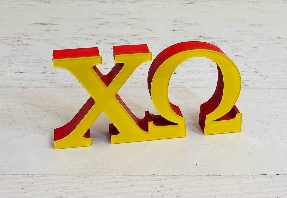 Chi Omega - Stand-up Letters – Woodchuck Creations
